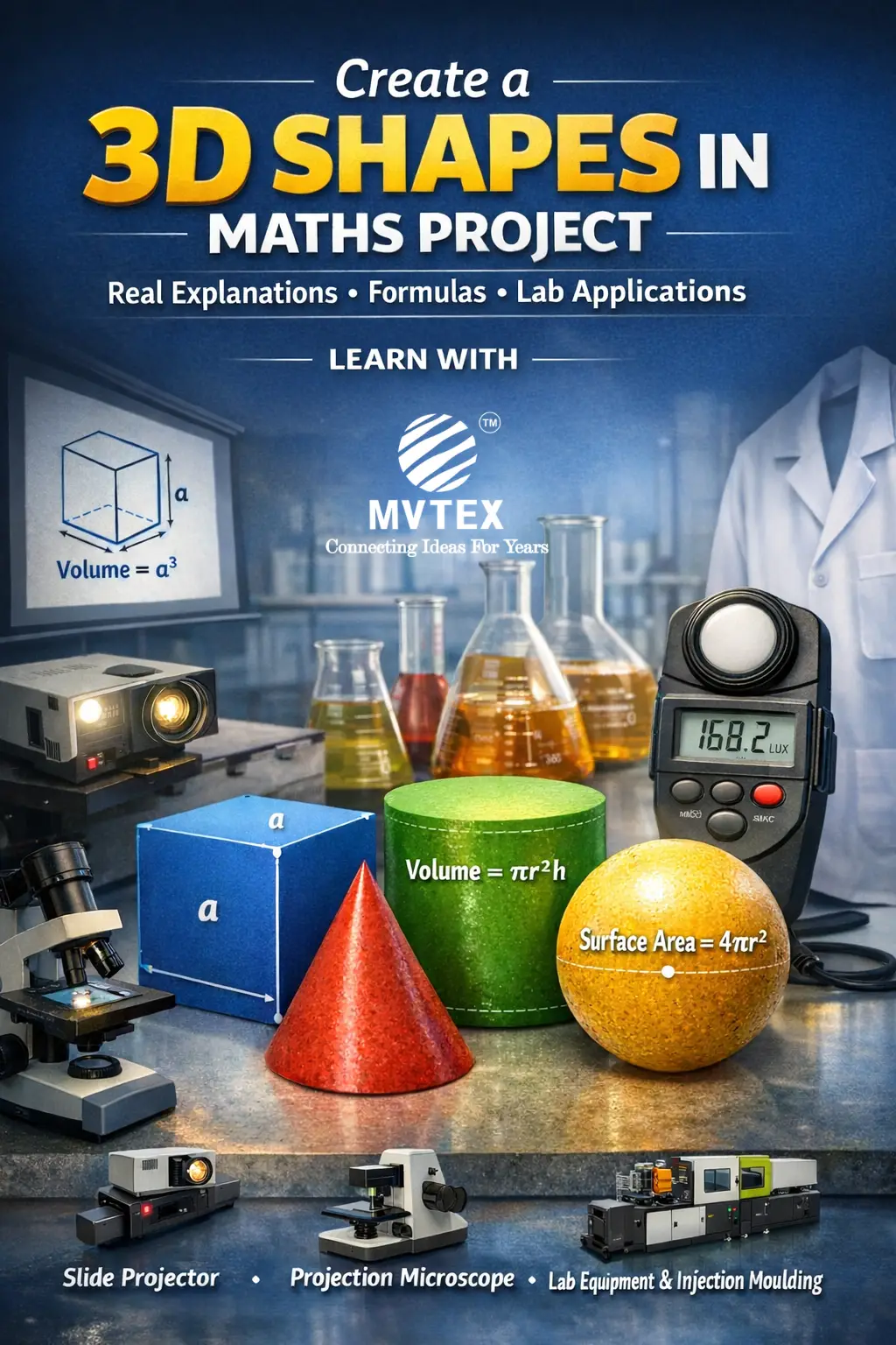 How to Create a 3D Shapes in Math Project? - Mvtex Science Industries